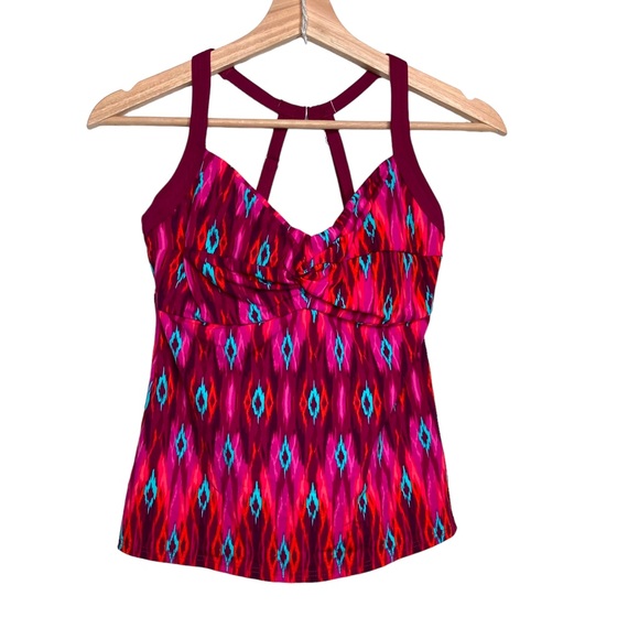 Title nine | Swim | Title Nine Underwire 32dd Tankini Swim Top Colorful ...